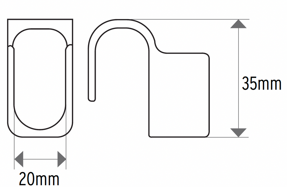 Oval Angle Corner Bracket – Elite Hardware