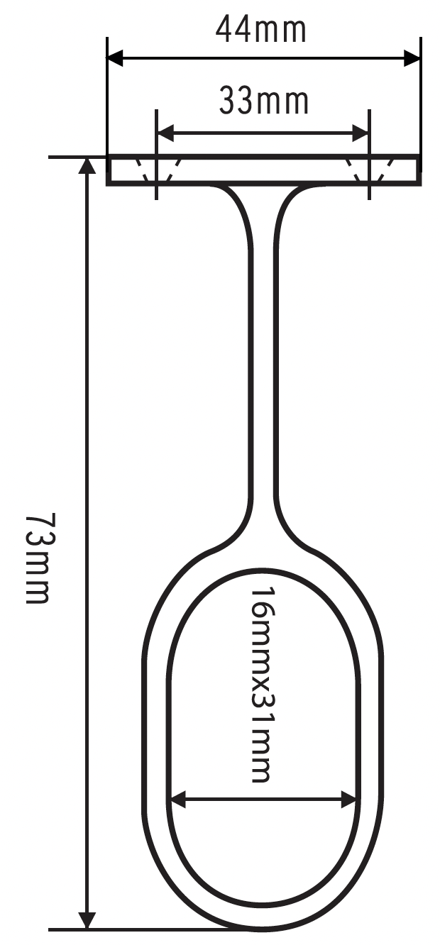 Oval Slim Centre Bracket – Elite Hardware